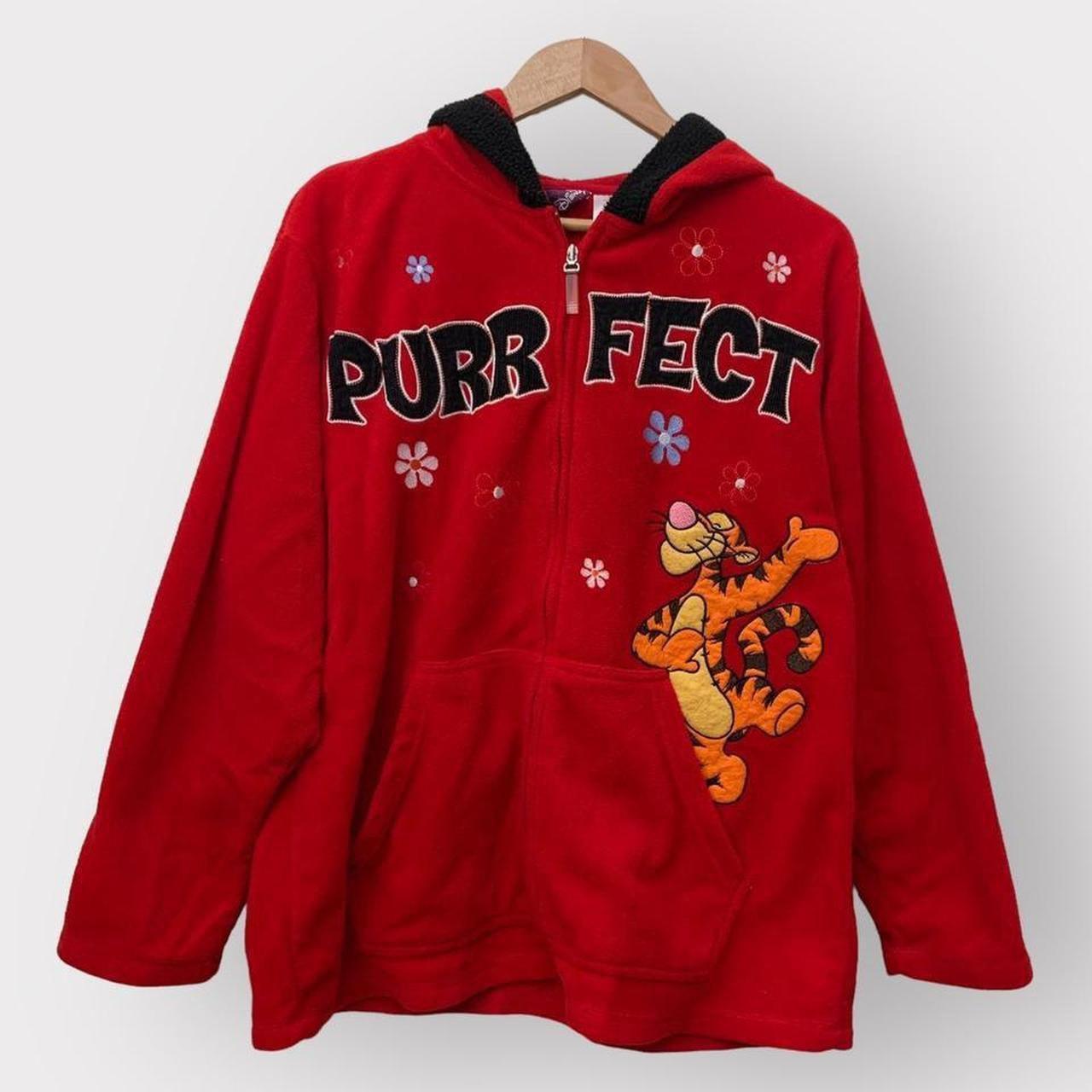 Vintage Tigger Fleece Full zip hoodie embroidered... - Depop