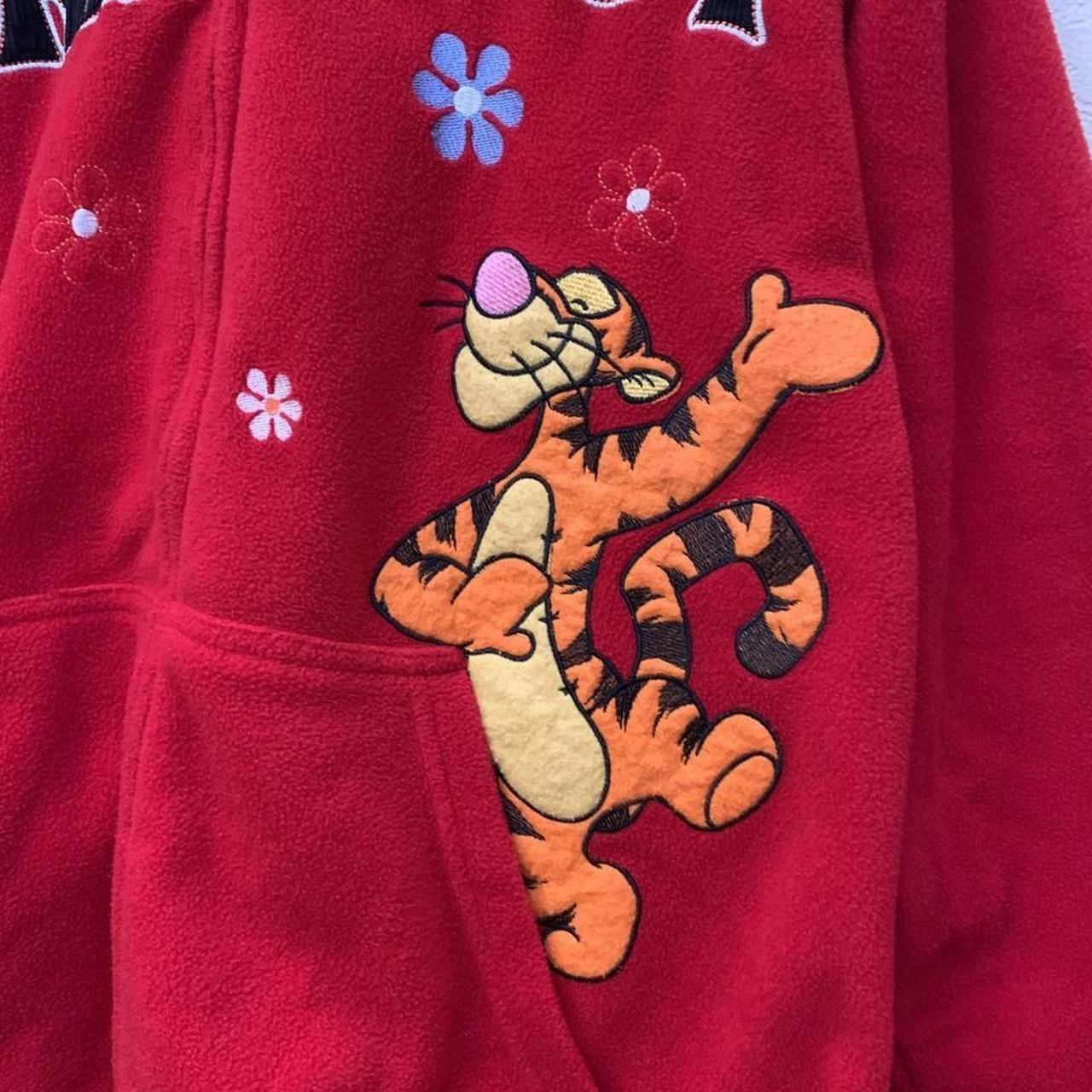 Vintage Tigger Fleece Full zip hoodie embroidered... - Depop
