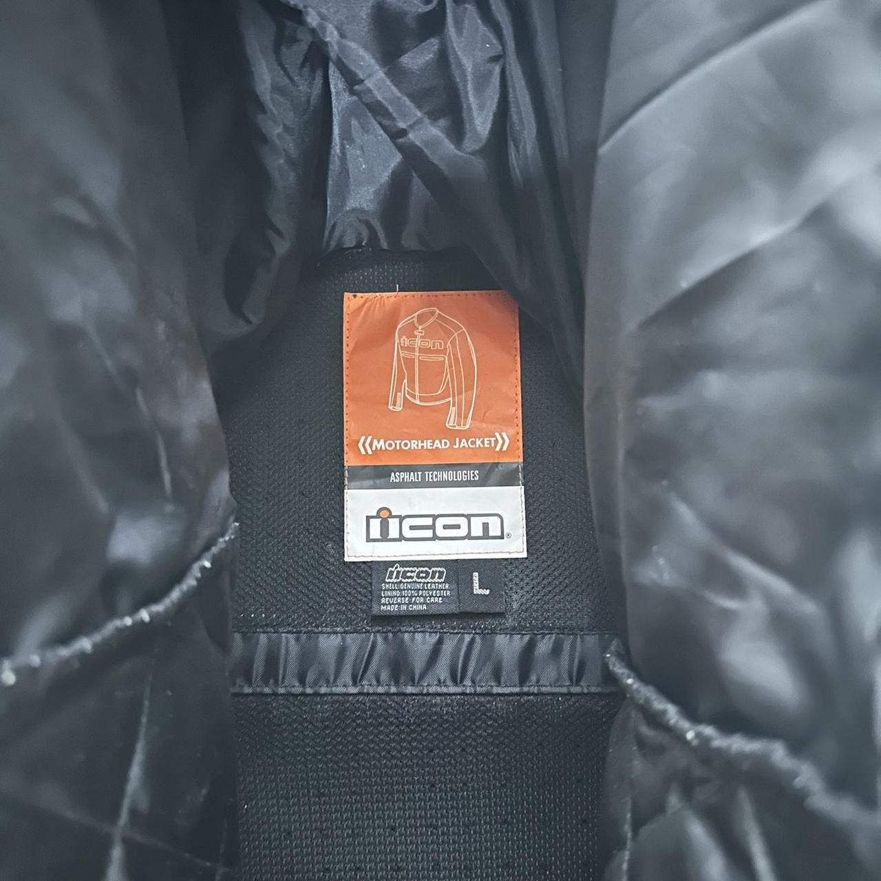 Icon Motorhead Asphalt Technologies White Black... - Depop
