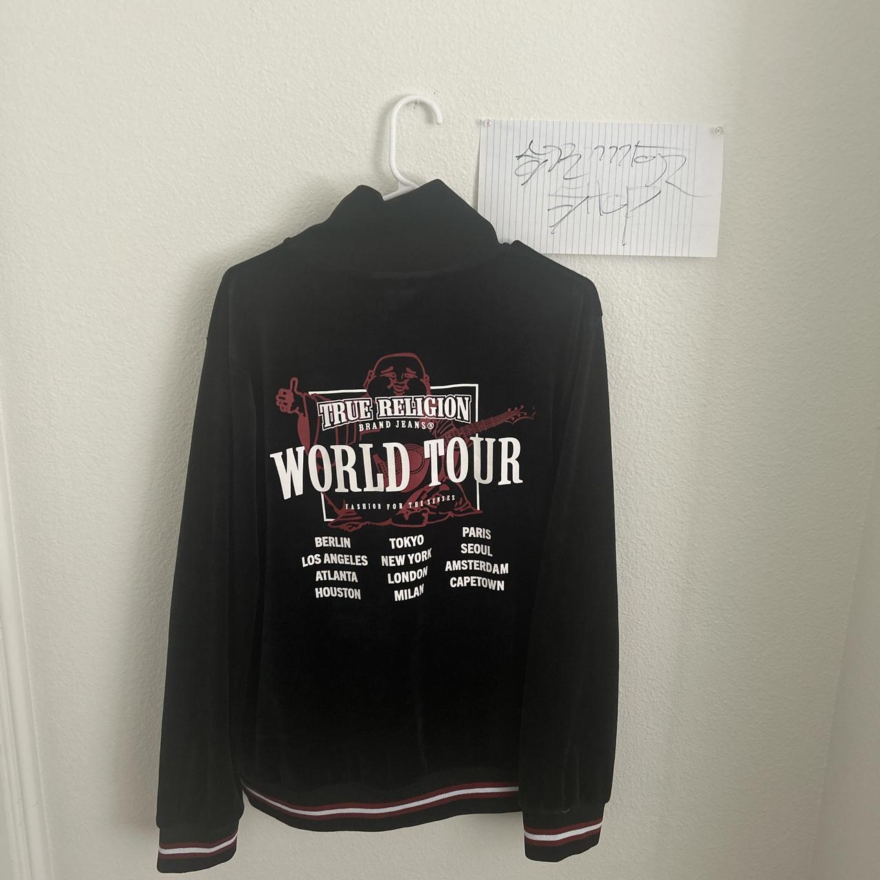 TRUE RELIGION VELVET ZIP UP🗣️🚨 SIZE - M (Very taken... | Depop
