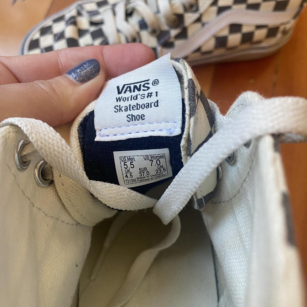 Seriously the cutest Vans — a cool faded black and... - Depop