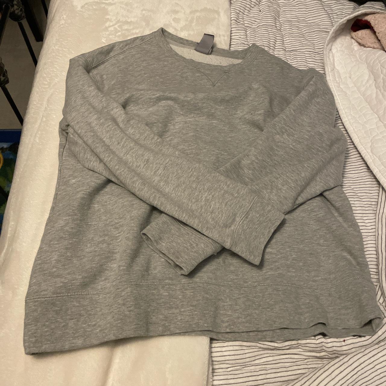 Basic gray sweat shirt #sweatshirt #shirt... - Depop