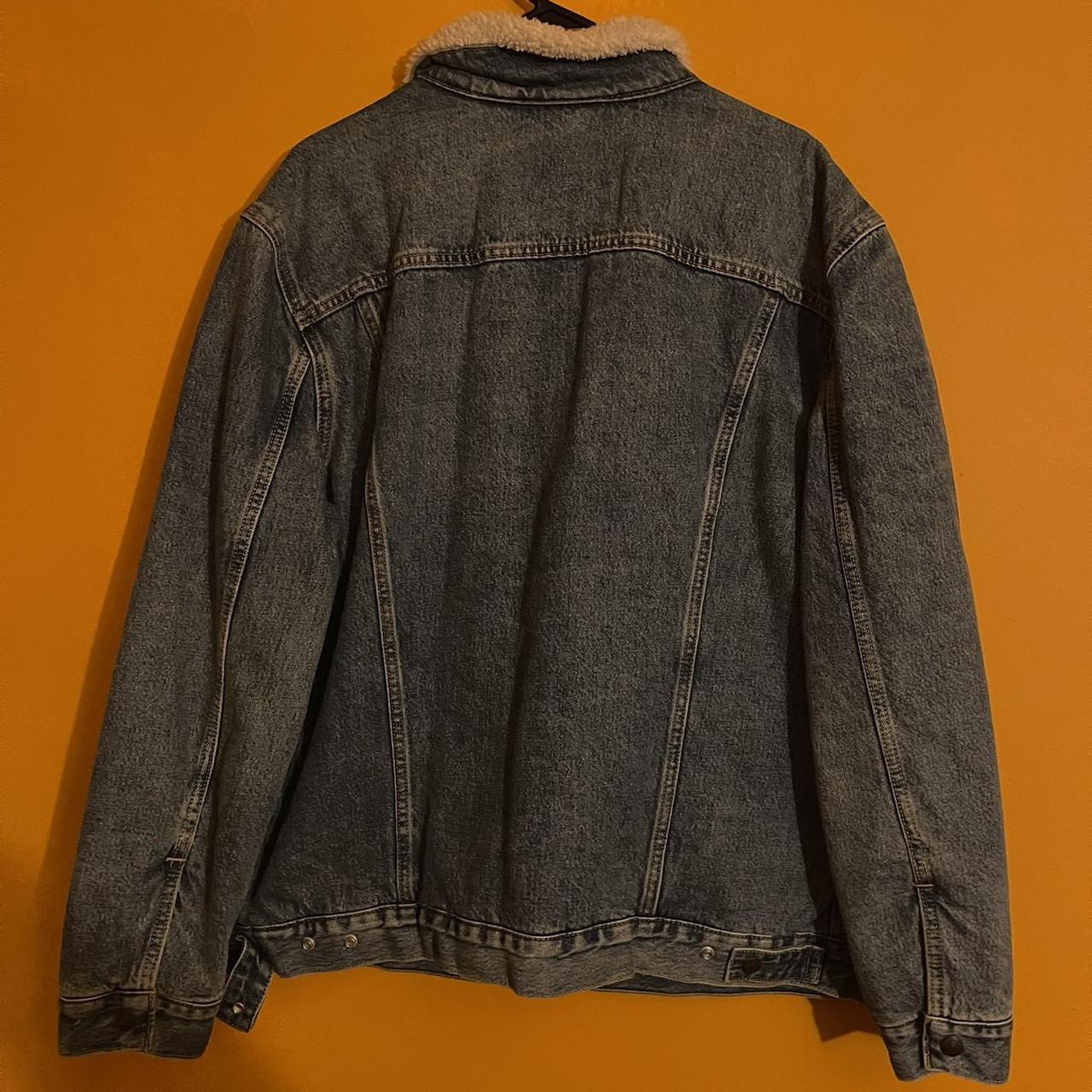 levi’s men’s sherpa denim jacket. never worn without... - Depop