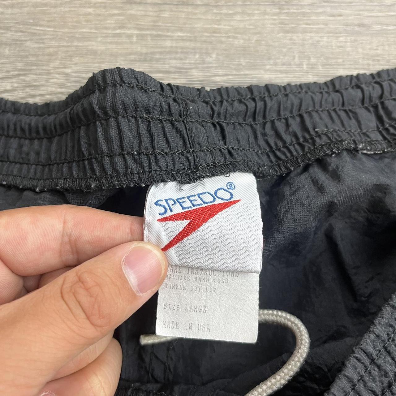 Vintage 90s Speedo Shorts Black Essential Mesh Short... - Depop