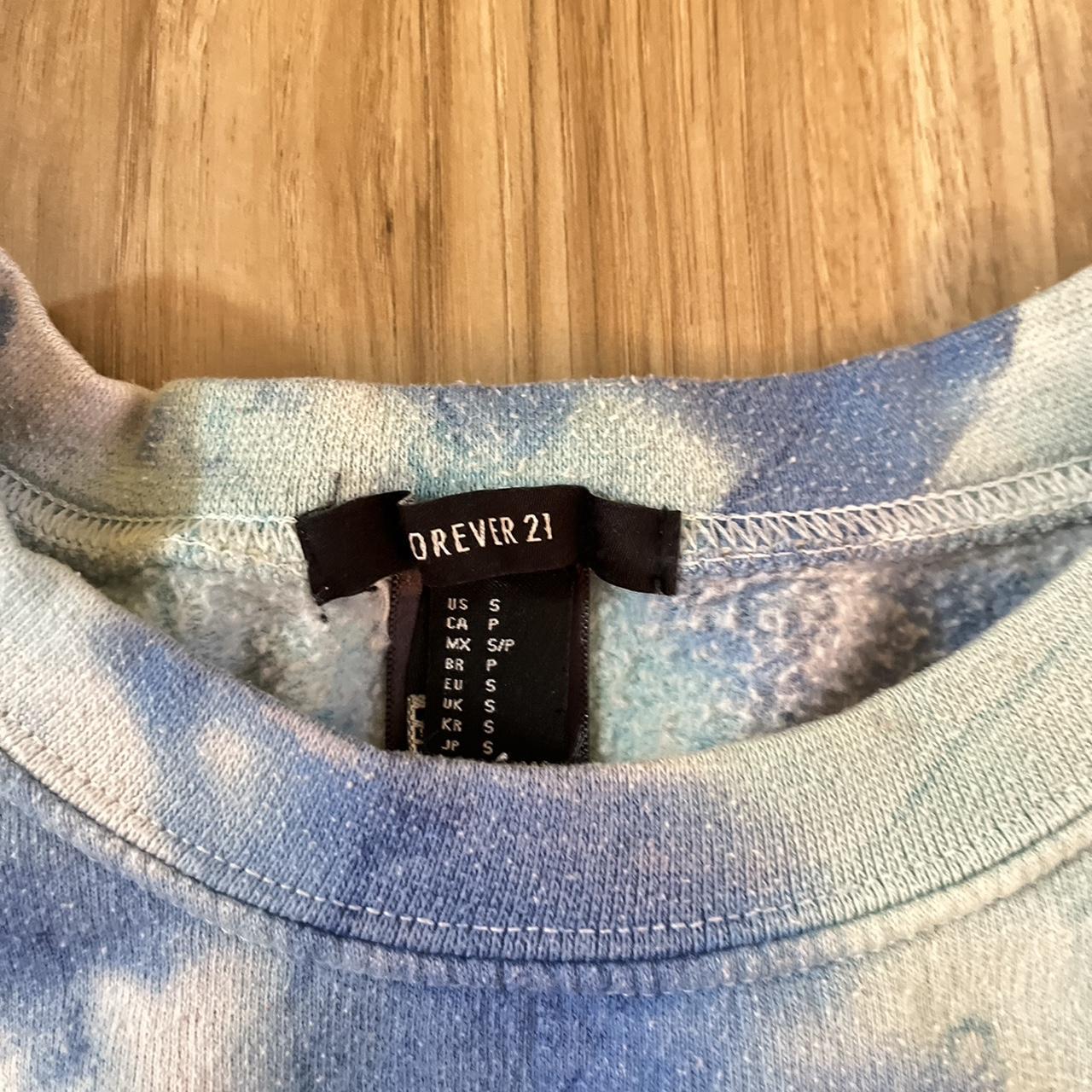 Forever 21 tye-dye crewneck, has a few stains by the... - Depop