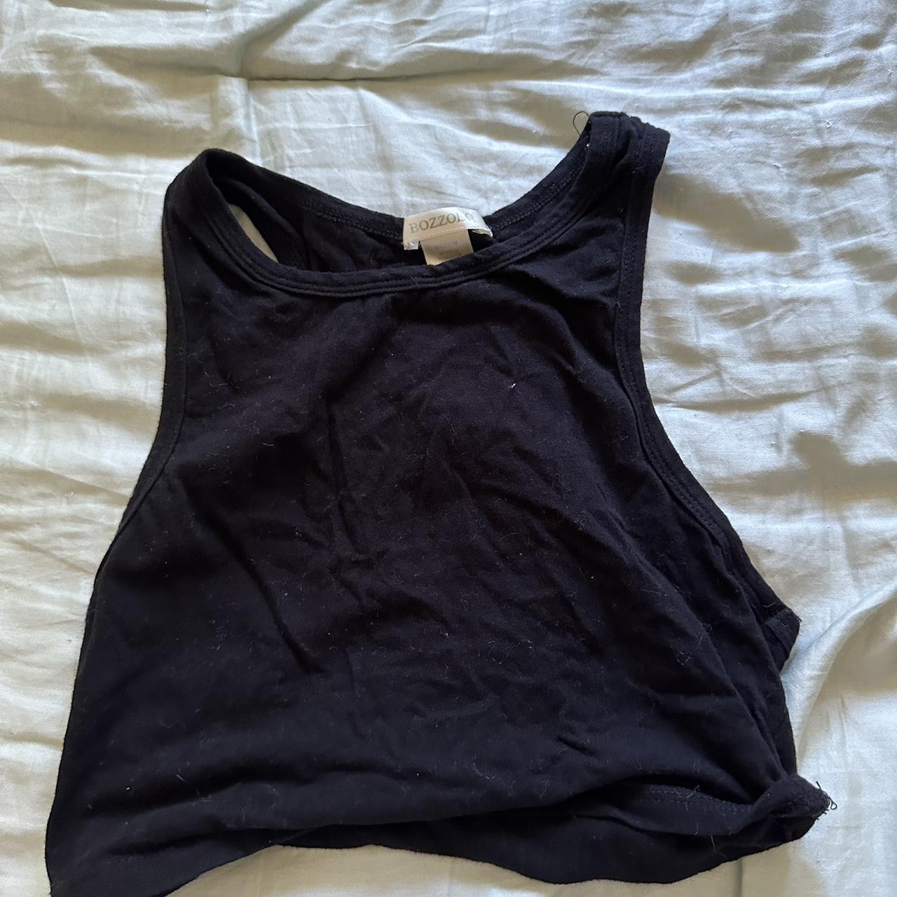 BOZZOLO black halter top soft material - Depop