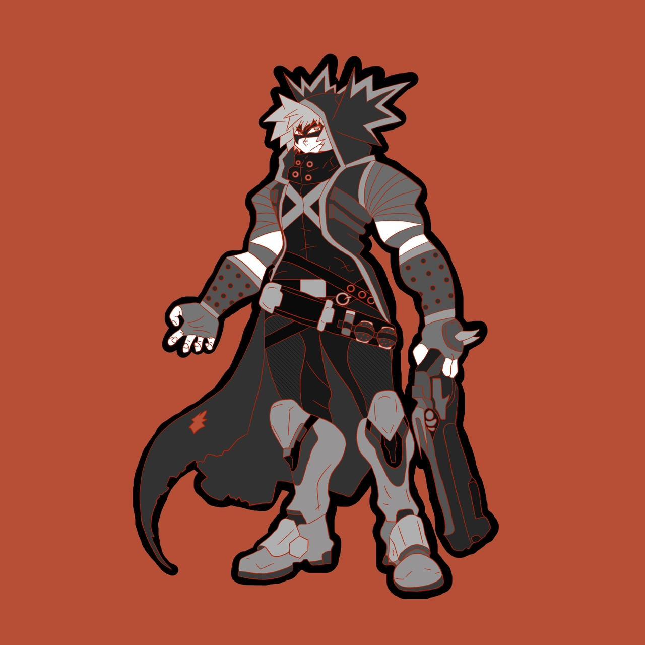 Bakugou Katsuki & Reaper from overwatch combined... - Depop