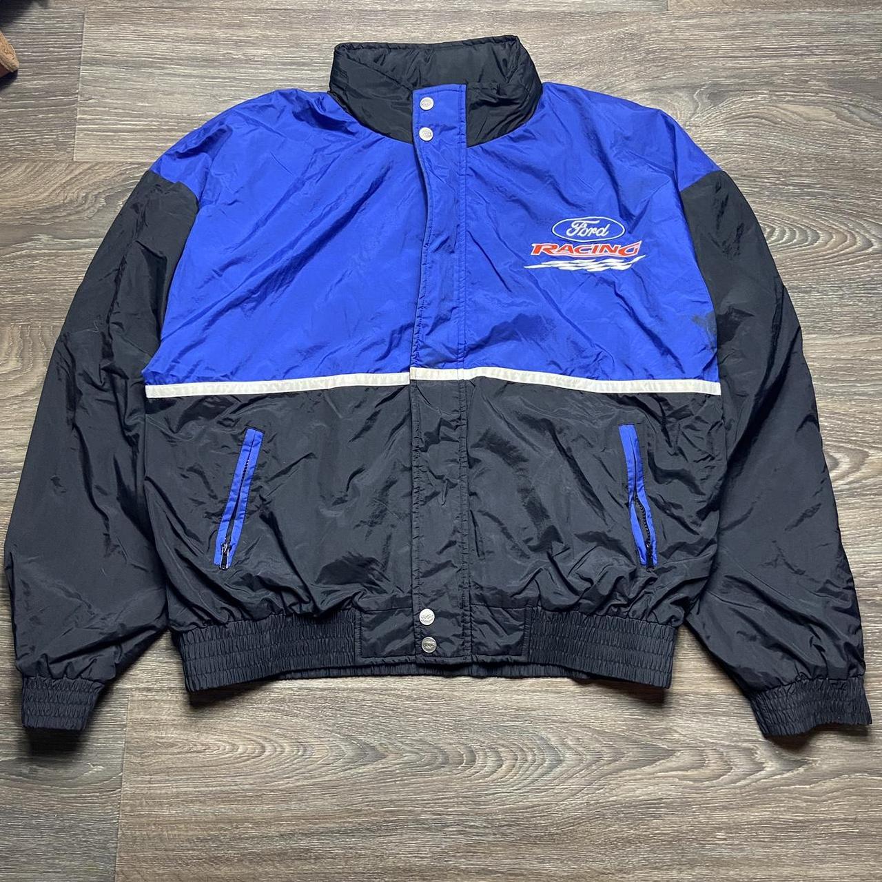 Vintage 90’s nascar jacket ford racing jacket W... - Depop