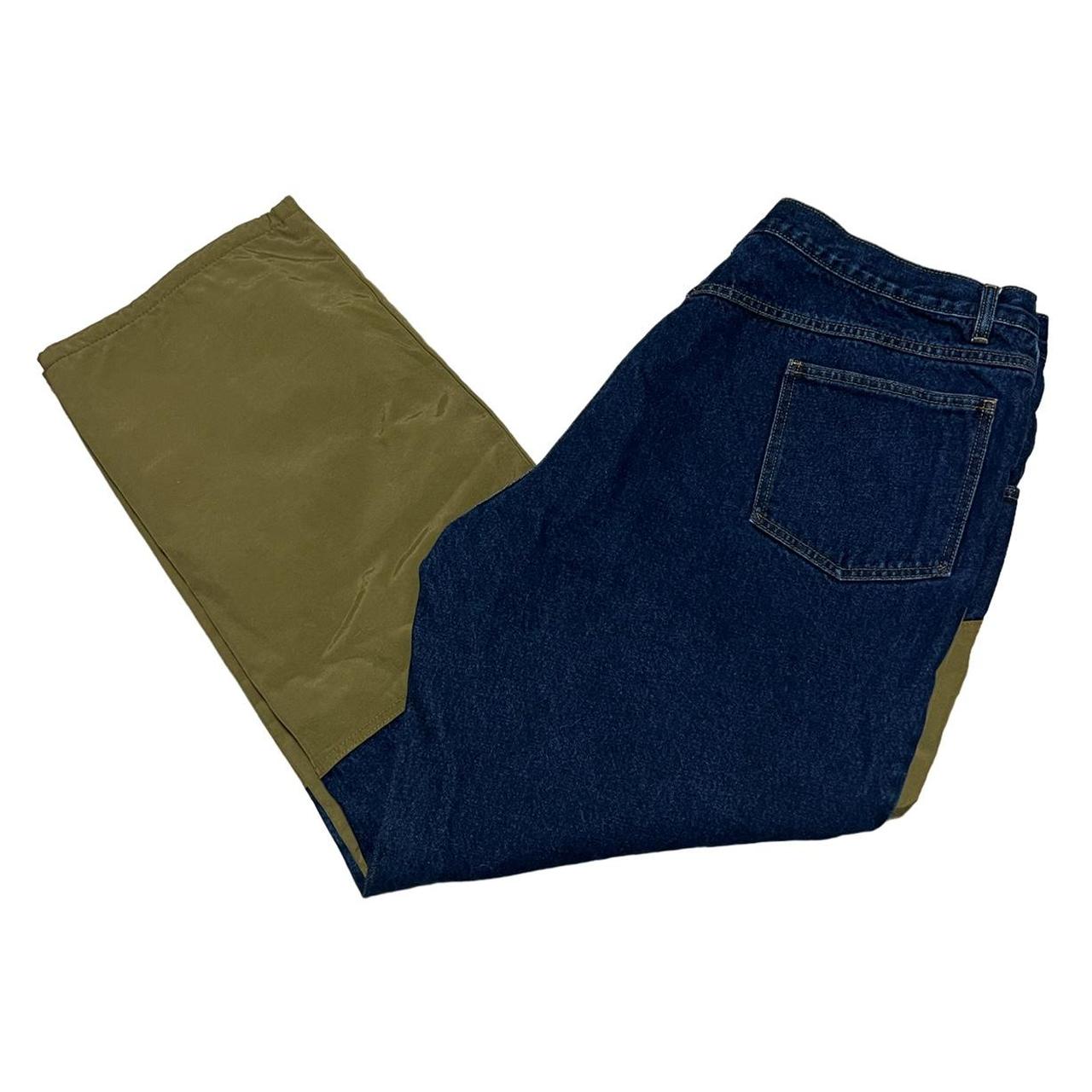 Vintage 90s denim vinyl field and stream biker... - Depop