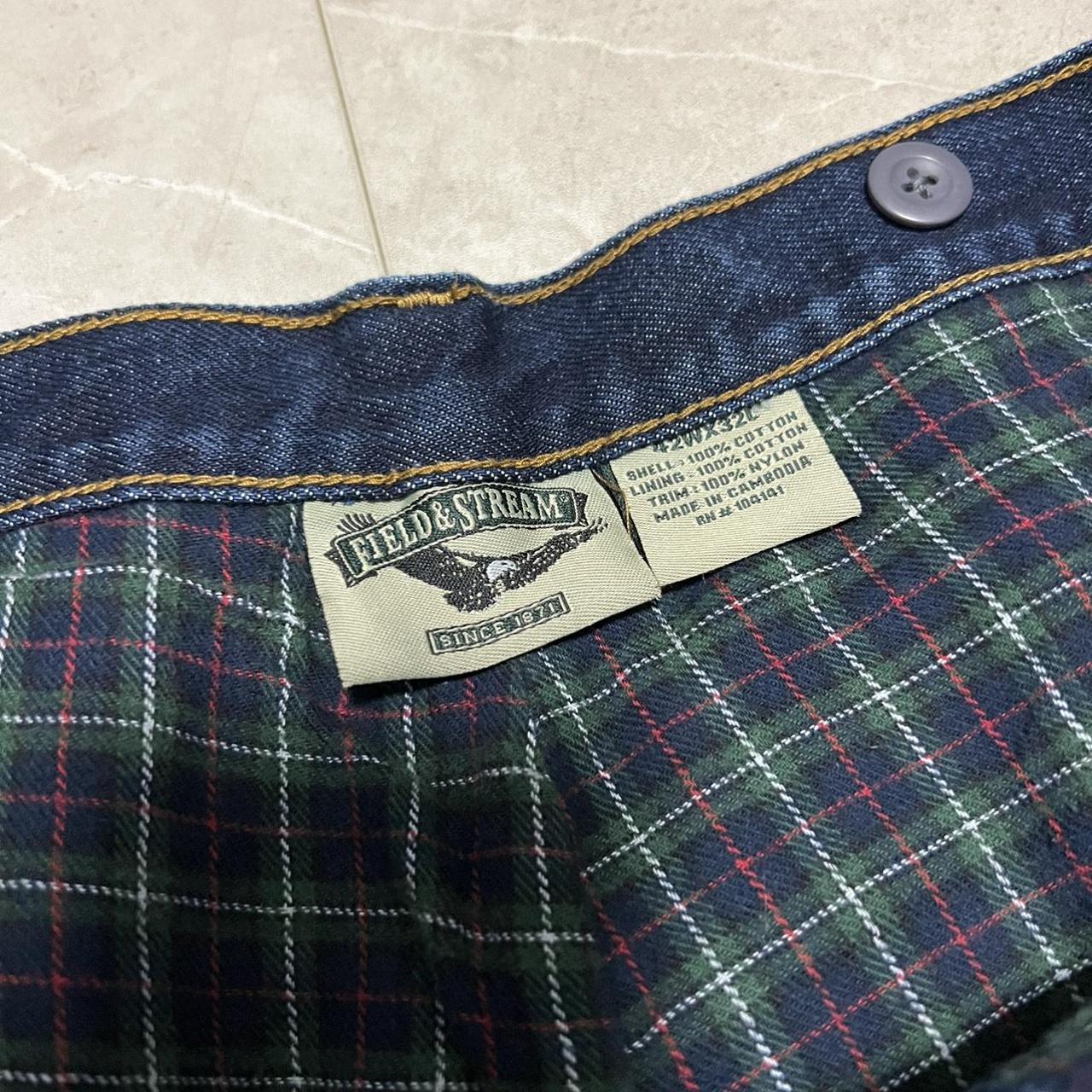 Vintage 90s denim vinyl field and stream biker... - Depop