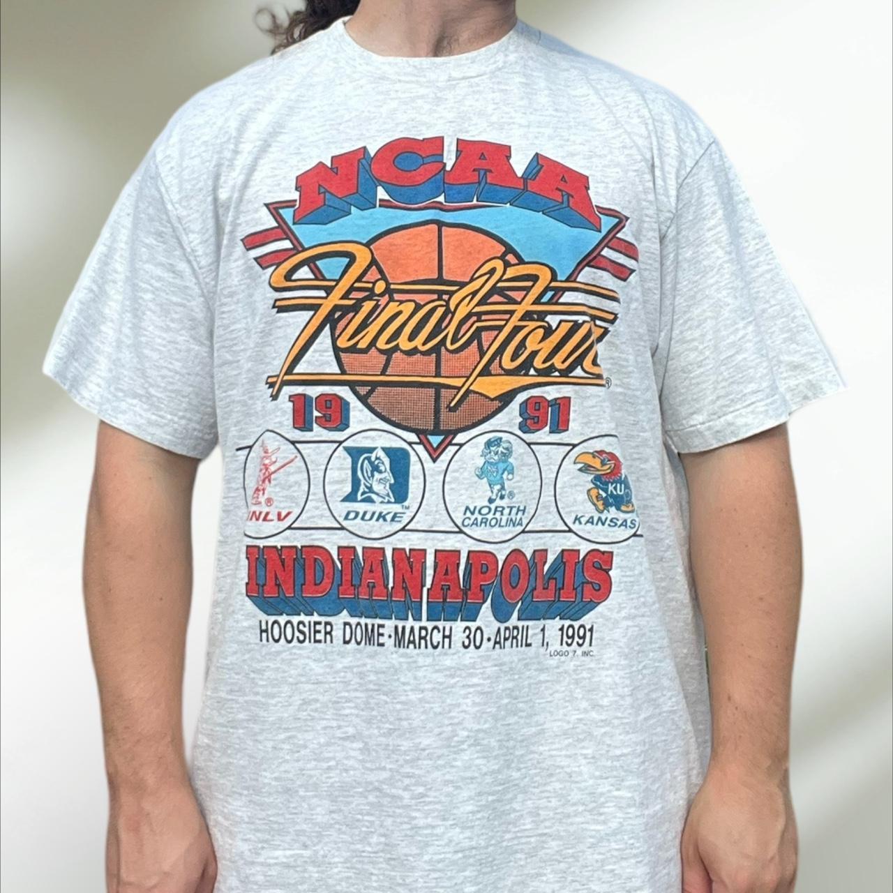 90s NCAA FINAL FOUR BASKETBALL CHAMPIONSHIP T SHIRT.... - Depop