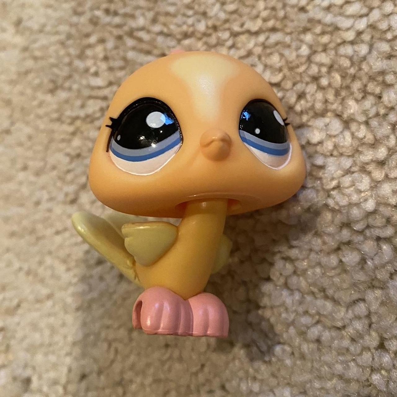 Littlest Pet Shop LPS Pink and Yellow Peacock - Depop