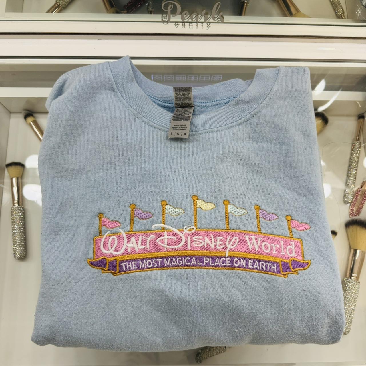 Blue Walt Disney World crewneck sweatshirt, has... - Depop