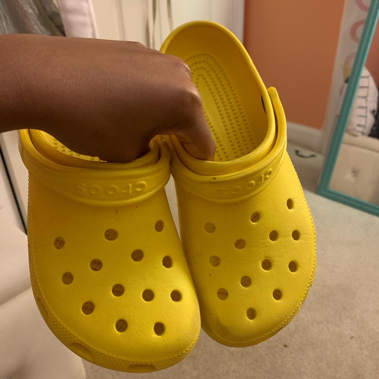 yellow crocs (size 6 in men) (size 8 in women) a... - Depop