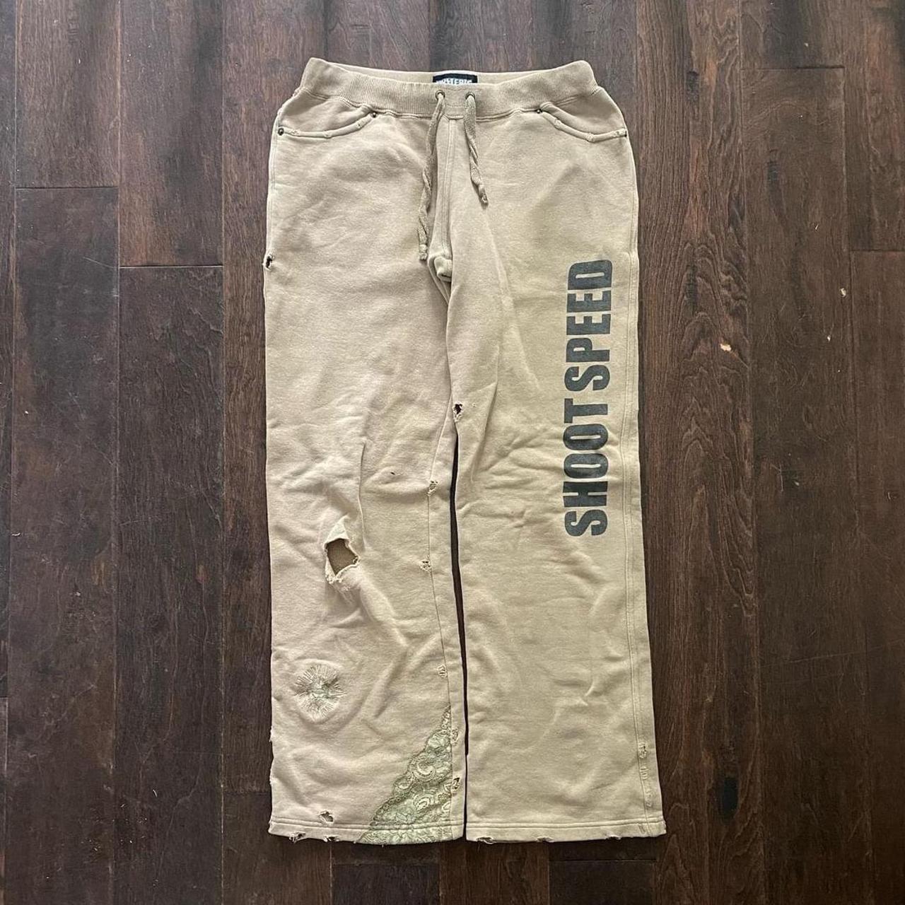 unisex distressed hysteric sweatpants original... - Depop