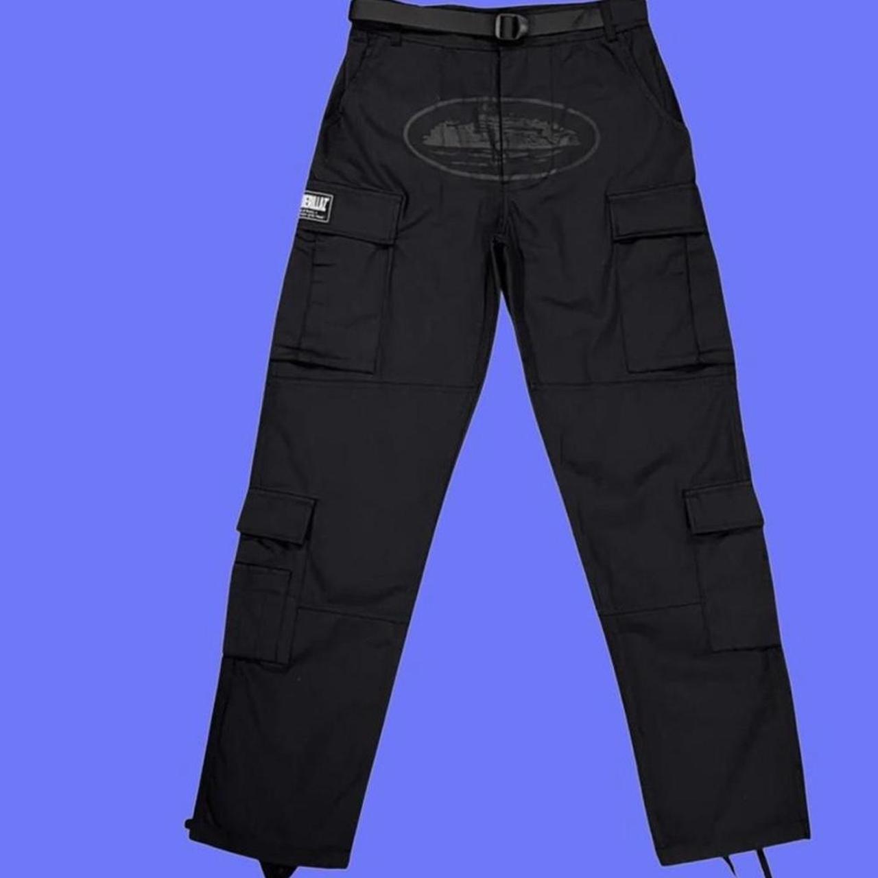 Corteiz Cargos - Triple black🖤 - size medium (30-32”... - Depop