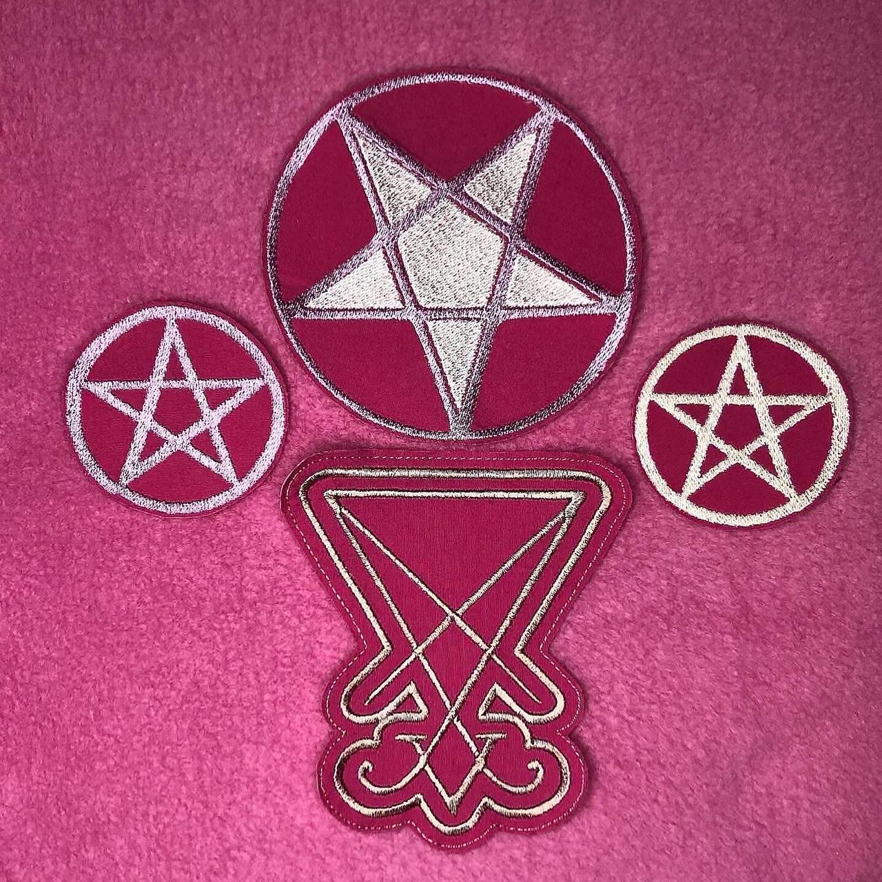 Pentacles ⭐️ Lucifer Sigil 💖 Patch set $13 free... - Depop