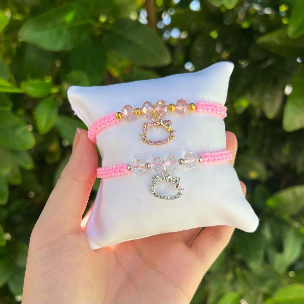 Hello kitty bracelets handmade and designed by me... - Depop