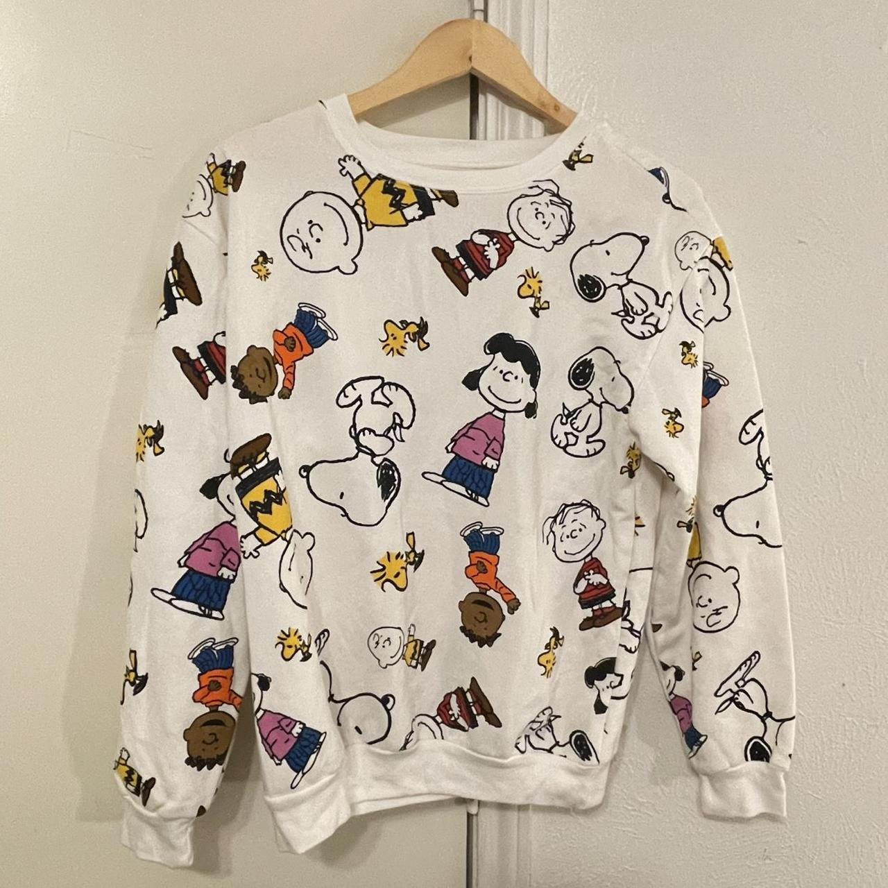 Snoopy crewneck sweater - Size M #snoopy... | Depop