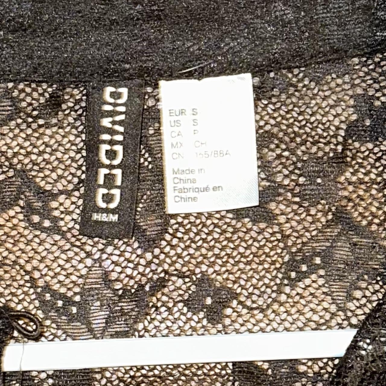 HnM DIVIDED collection. Black lace long sleeve top... | Depop