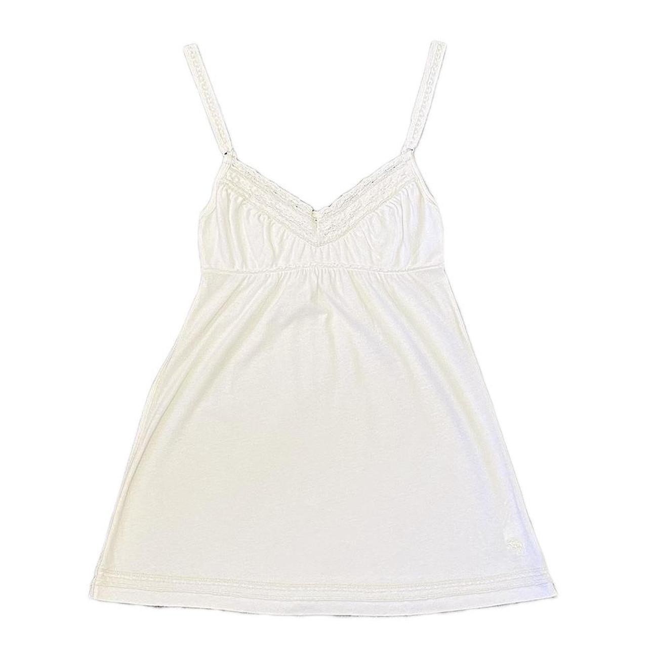 Y2K Abercrombie and Fitch Babydoll Strappy Top... - Depop