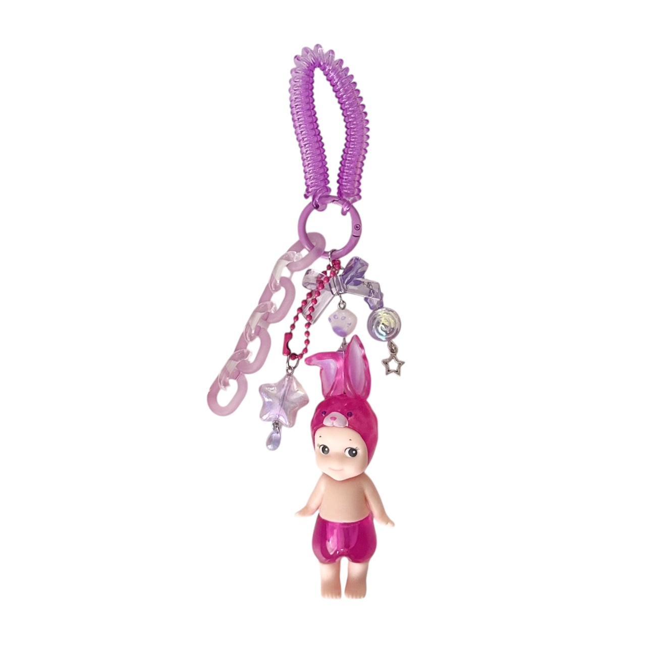 sonny angel inspired purple jelly keychain ♡... - Depop