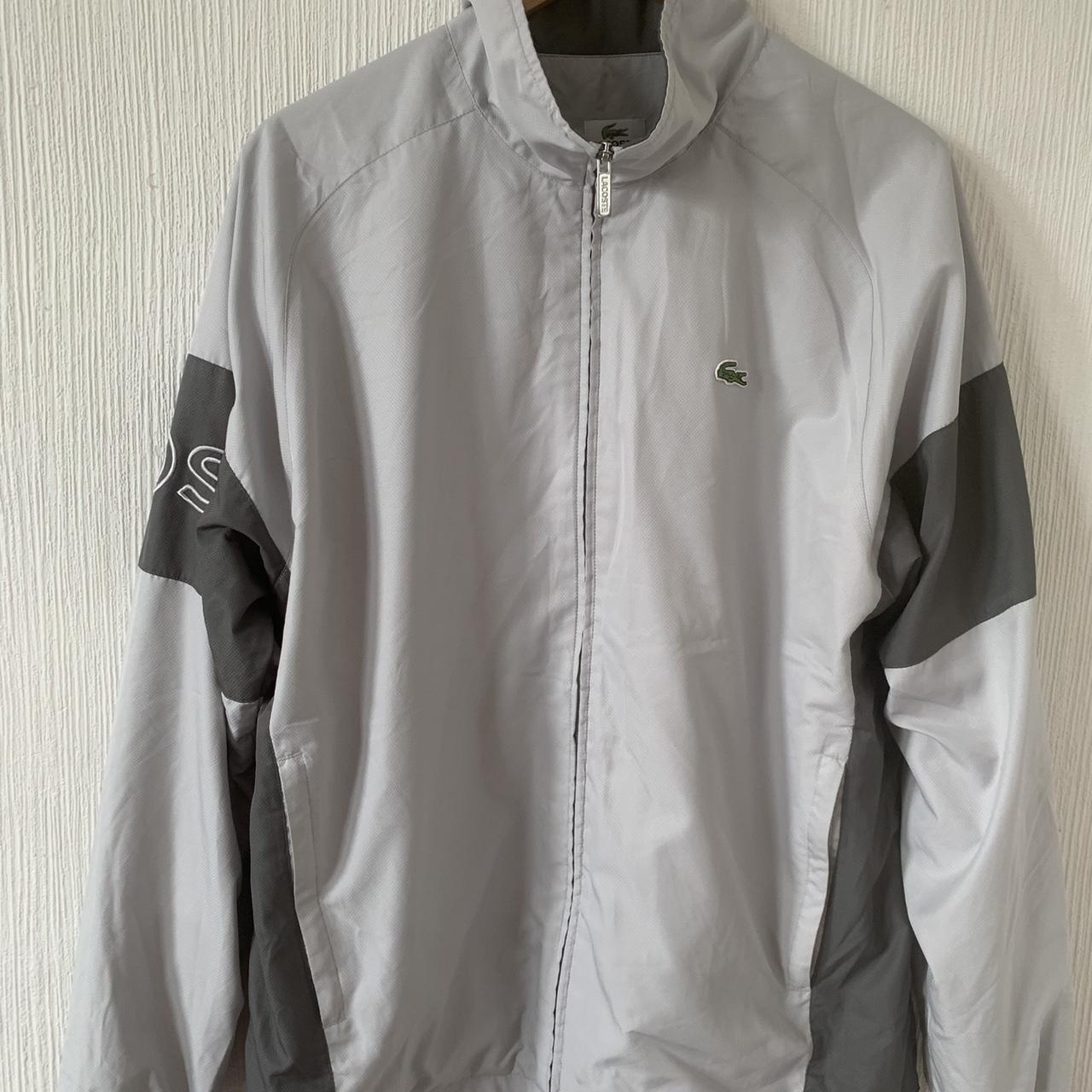 Lacoste tracksuit jacket rétro great condition rare - Depop
