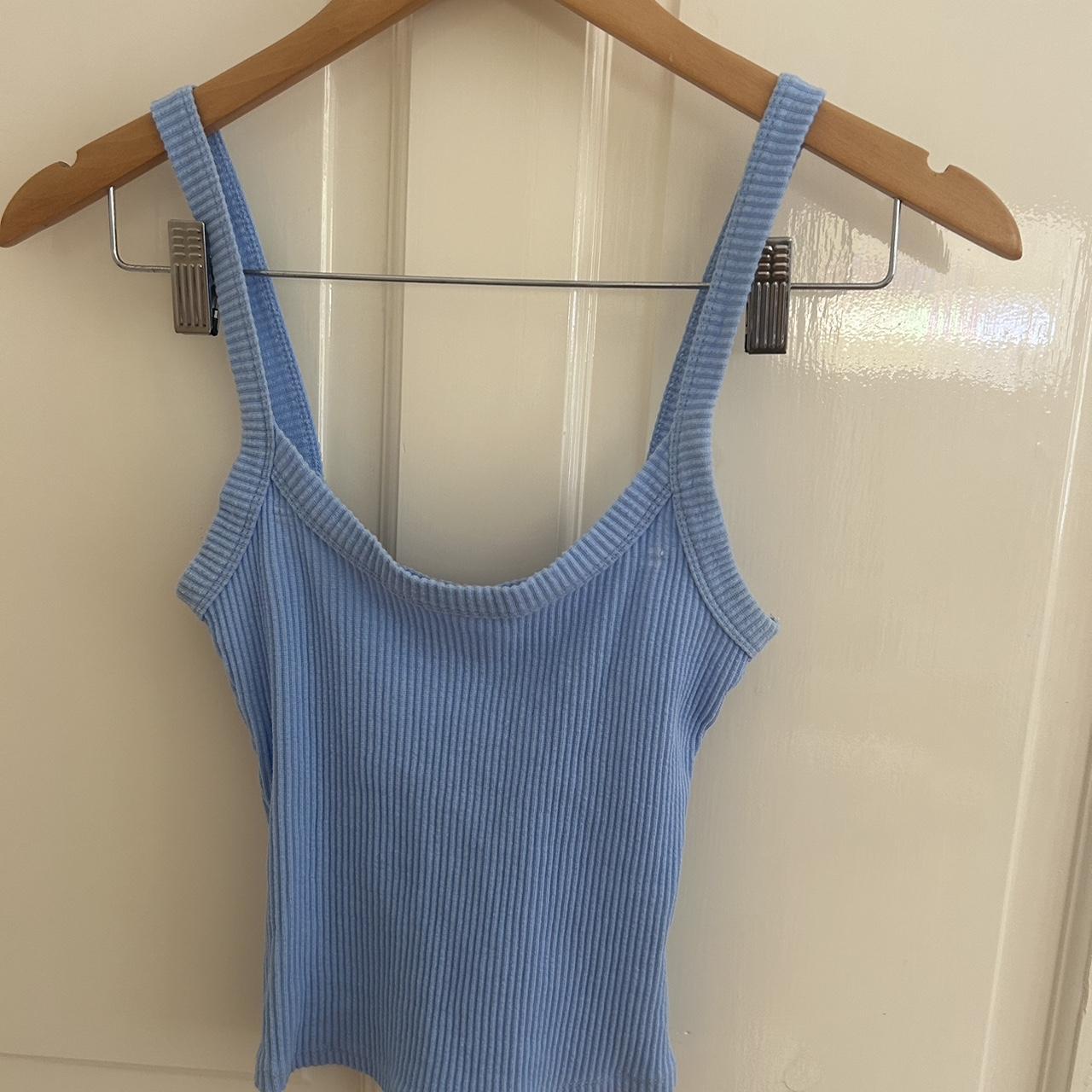 supre riri tanks pink s and blue xs $12 for both - Depop