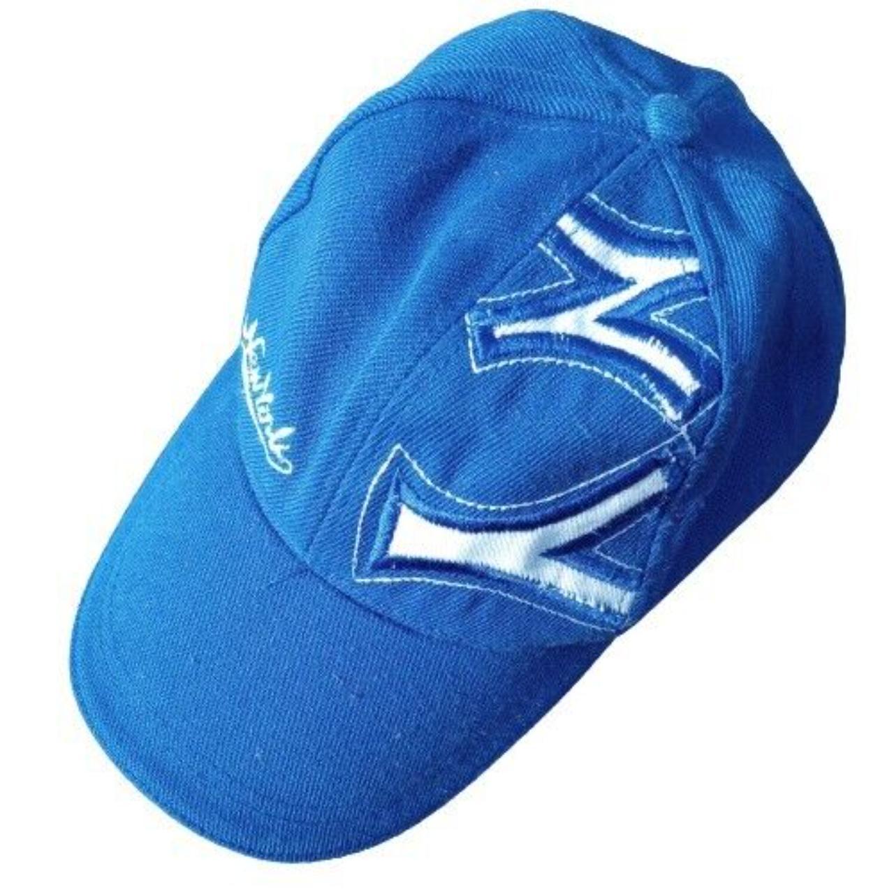 New York Blue Ball Cap Hat Adjustable... - Depop
