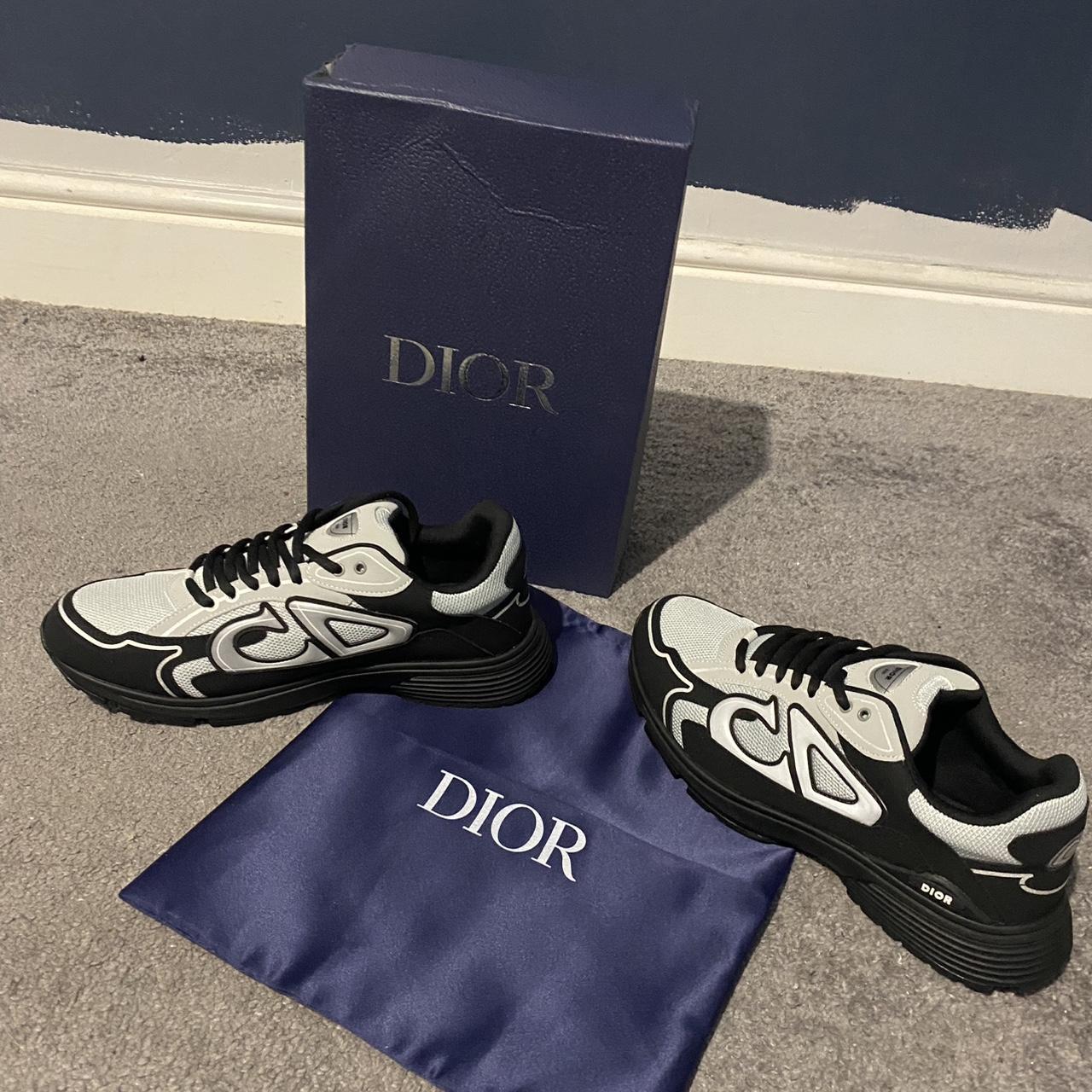 Grey and black B30 Dior trainers Boxed and dust... - Depop
