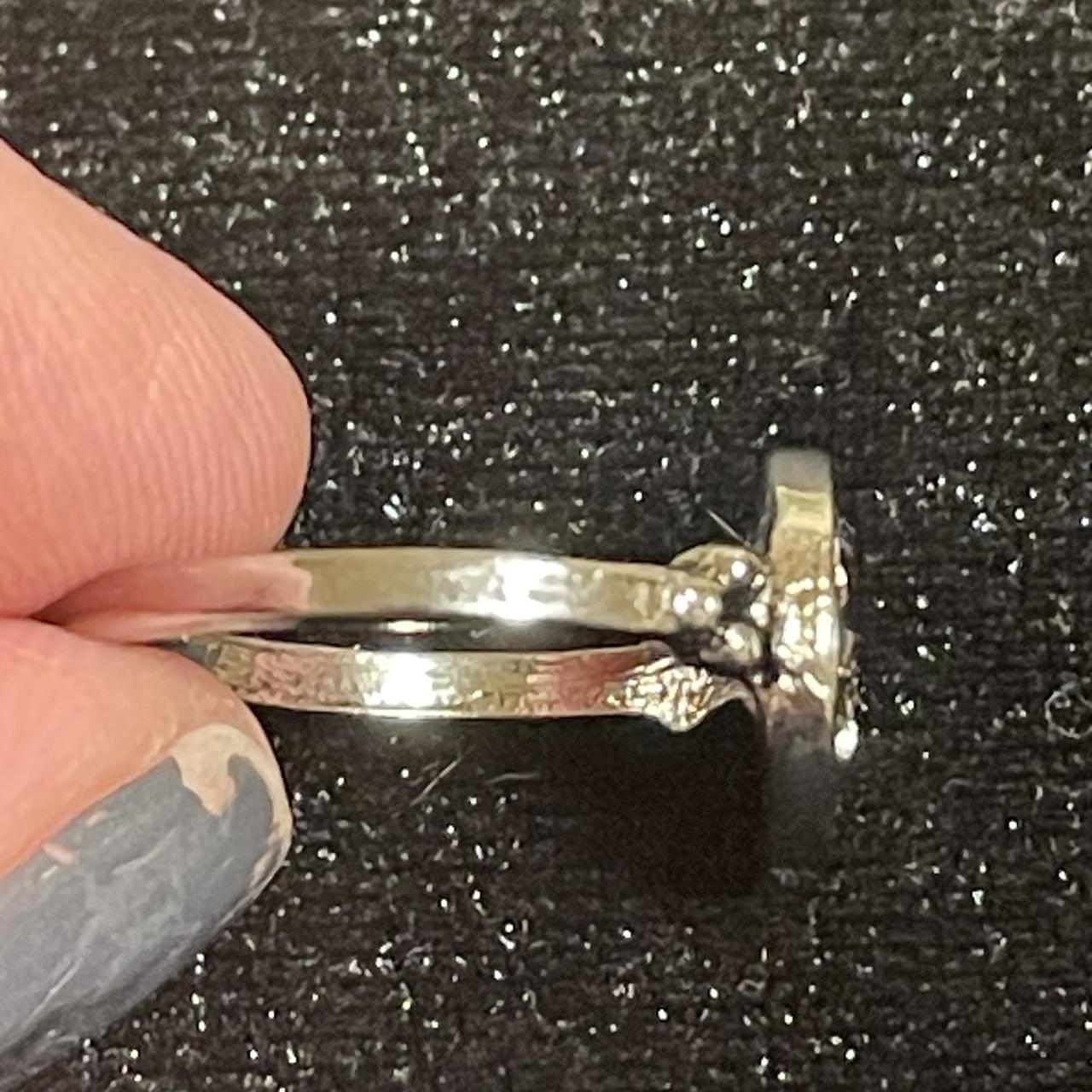 Silver Toned Goddess Hecate Ring Ring says size 7,... - Depop