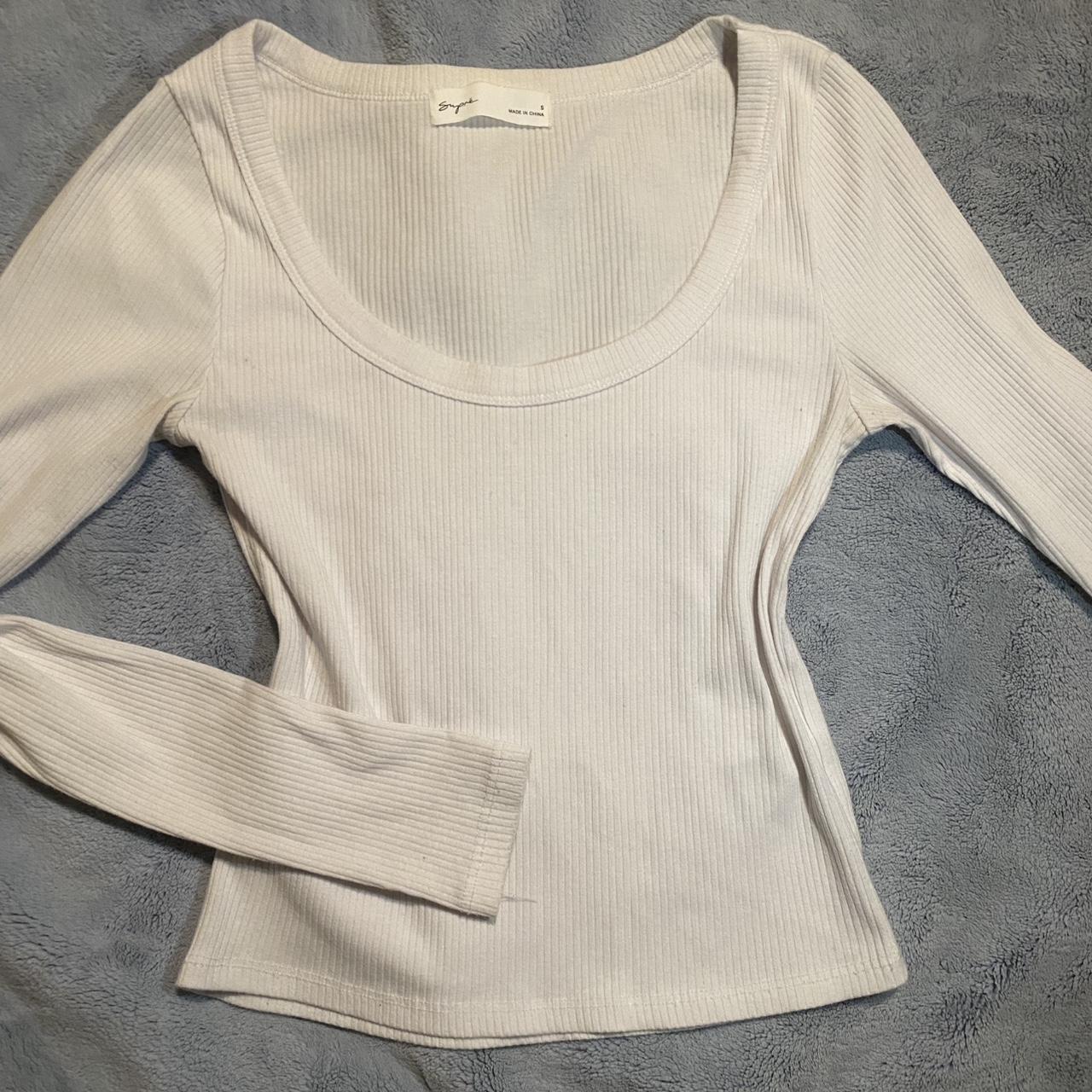 supre riri scoop long sleeve top - size S - okay... | Depop