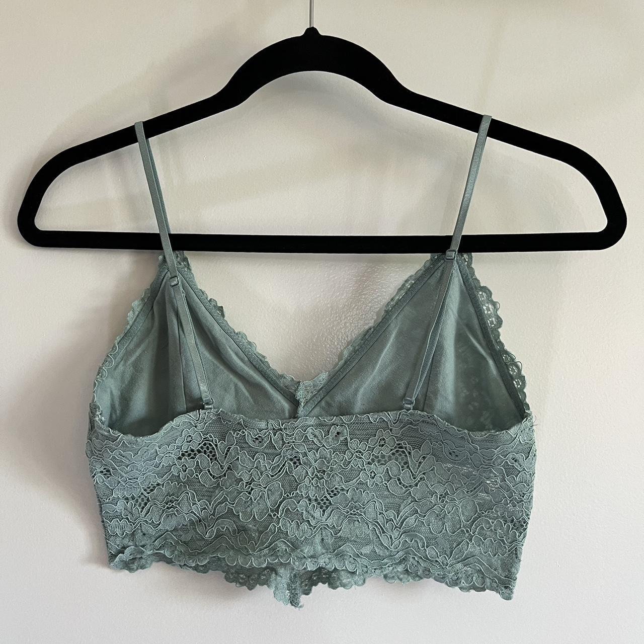 Sexy ZARA teal bralette. Perfect for that pop of... - Depop