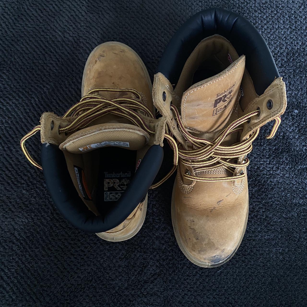 nice worn in timbs (SIZE 6.5 W) prices always... - Depop