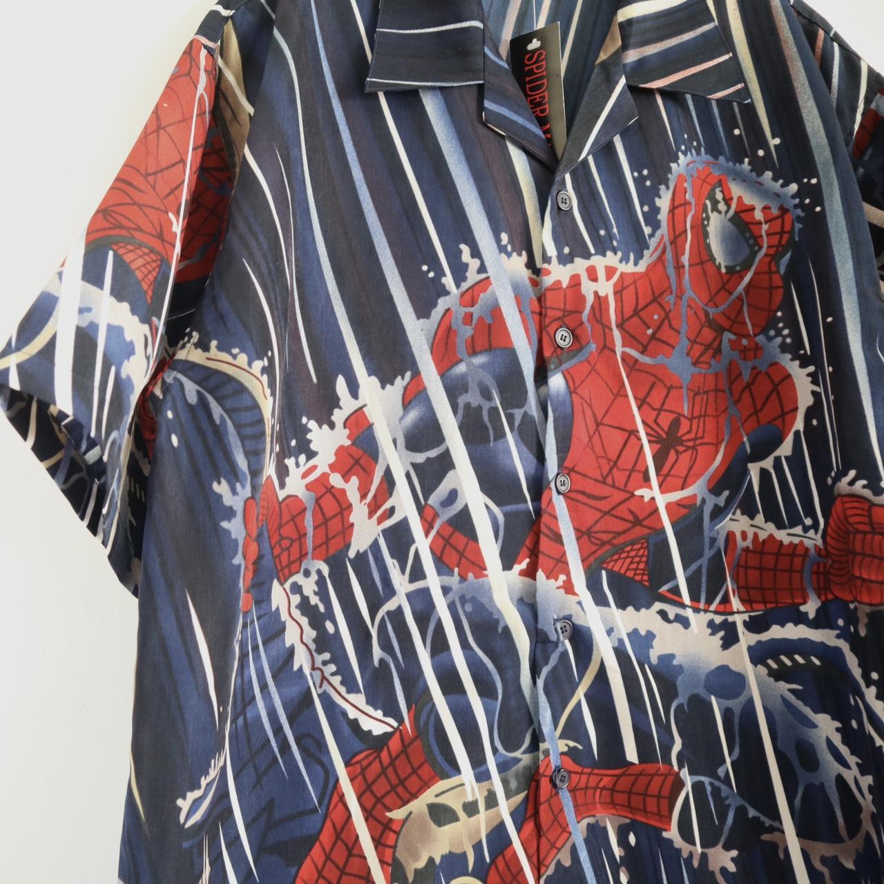 “spider Man” Collectible Graphic Button Down Shirt - Depop