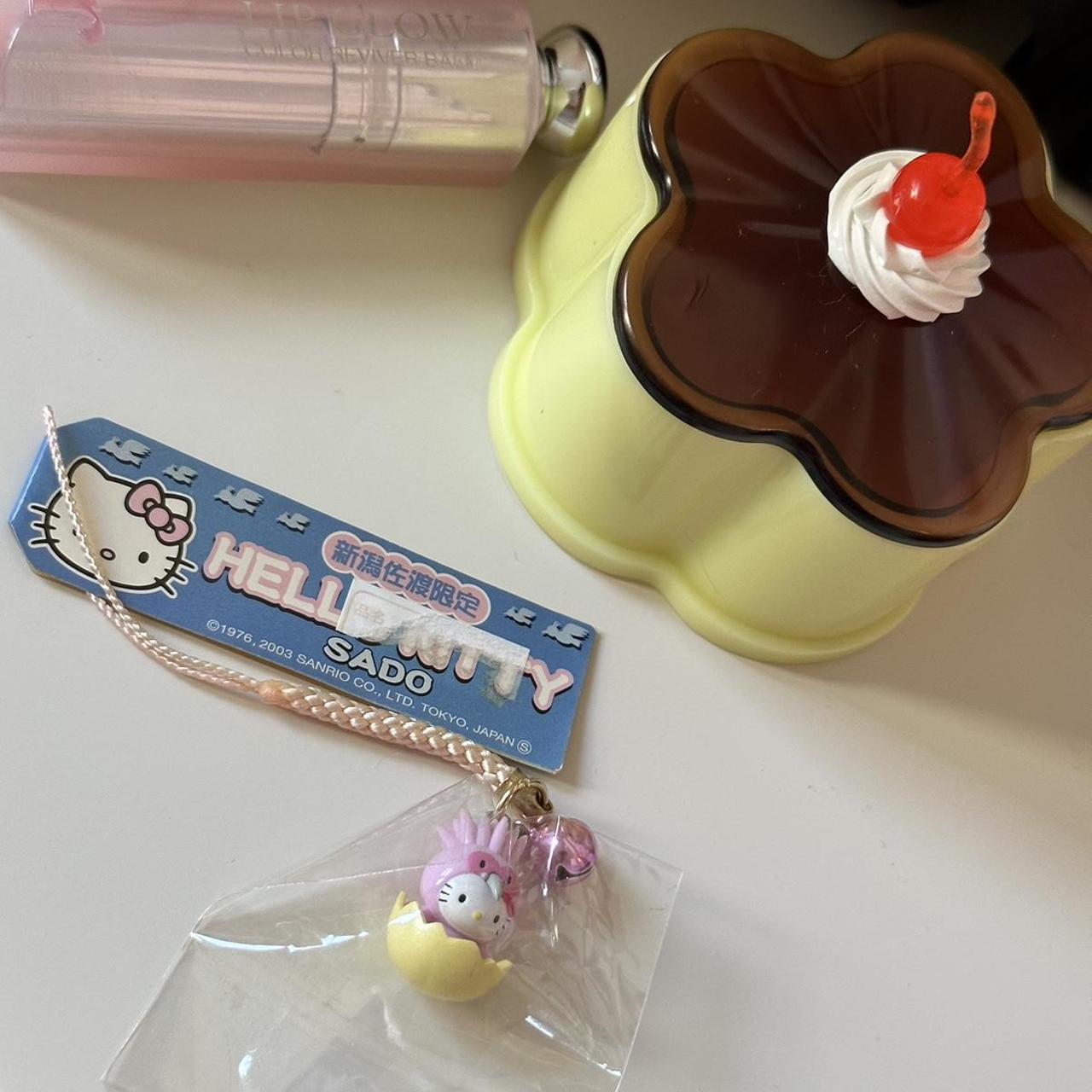 hello kitty 2002 pink bird sitting in an egg sado... - Depop