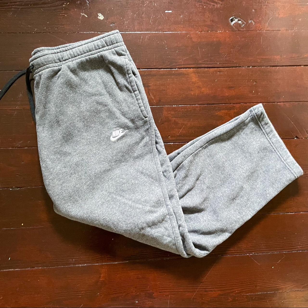 Grey Nike Sweatpants Neutral Tone Nike Sweats With Depop