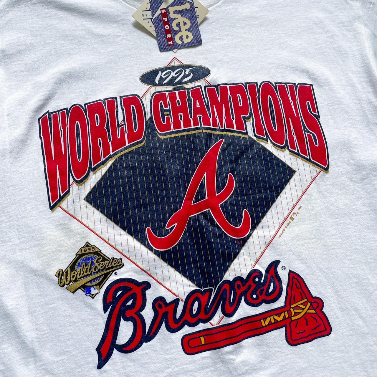 Vintage Atlanta Braves t-shirt 90s Lee Sport Made... - Depop