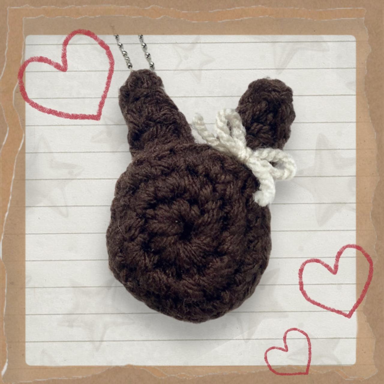 Crochet bunny keychain Cute bunny crochet keychain... - Depop