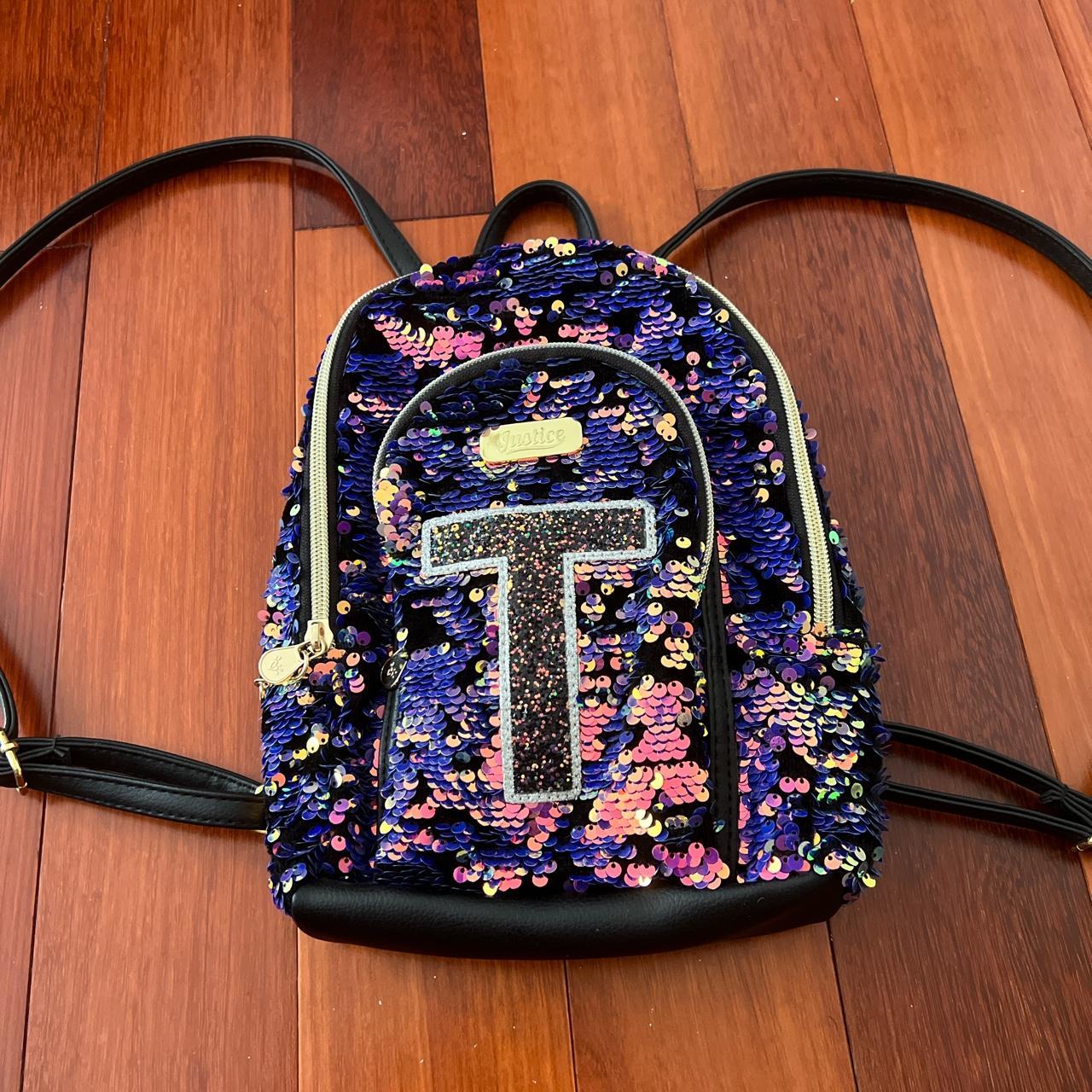 Justice T mini backpack -perfect condition -MESSAGE... - Depop