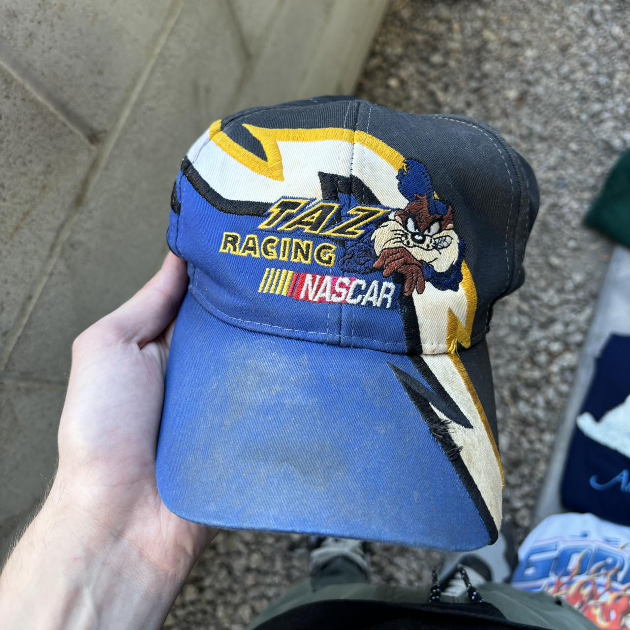 Taz racing hat Nascar looney tunes graphic Lightning... - Depop