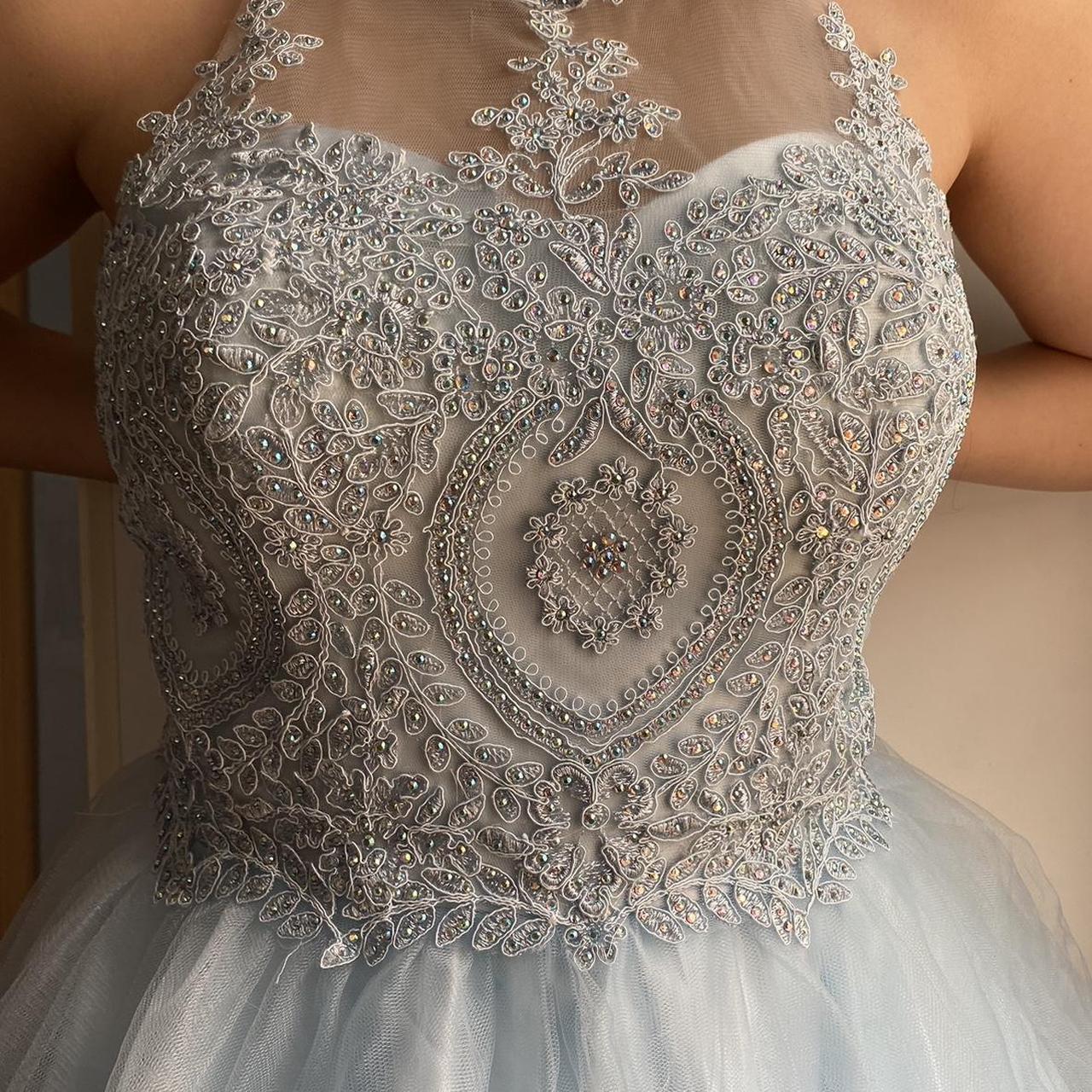 ️GORGEOUS ice blue prom dress ️ BRAND NEW SIZE... - Depop