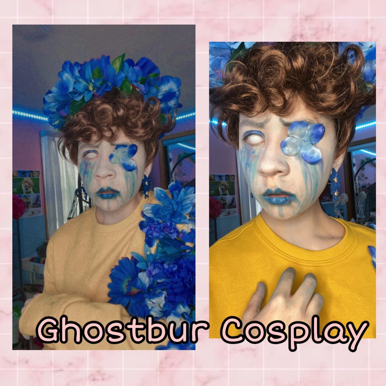 💙 Ghostbur Cosplay 💙 🩵 Comes with small yellow... | Depop