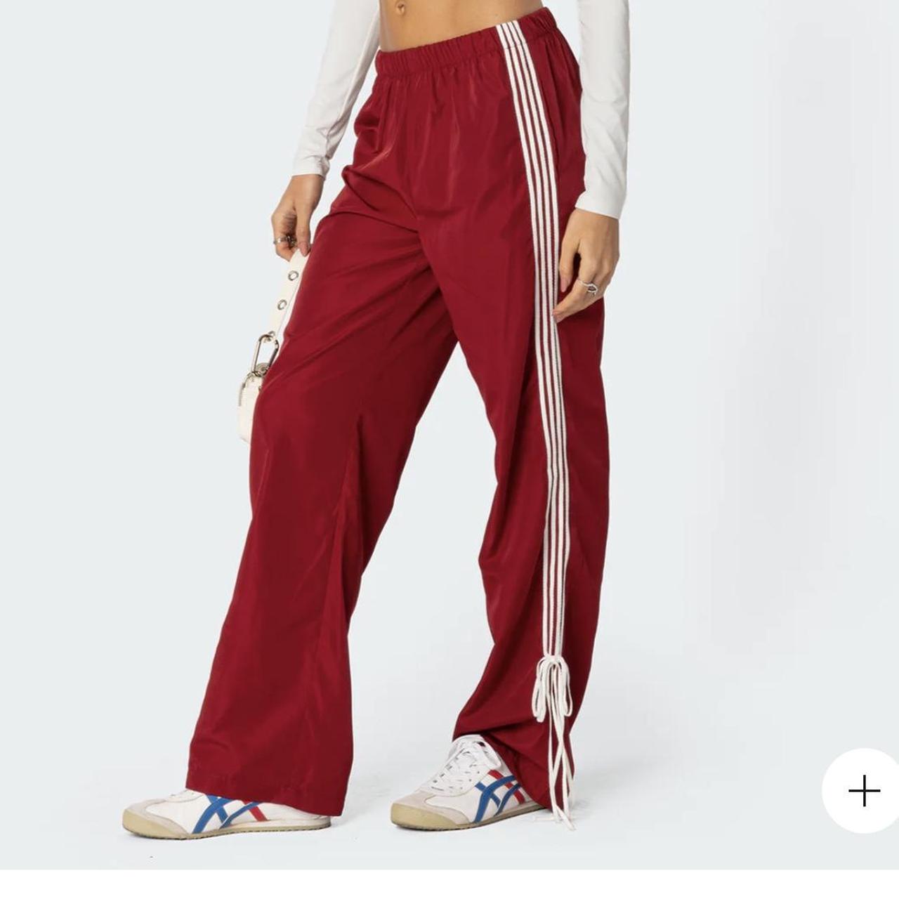 Edikted brand new with tags red track pants! Perfect... - Depop
