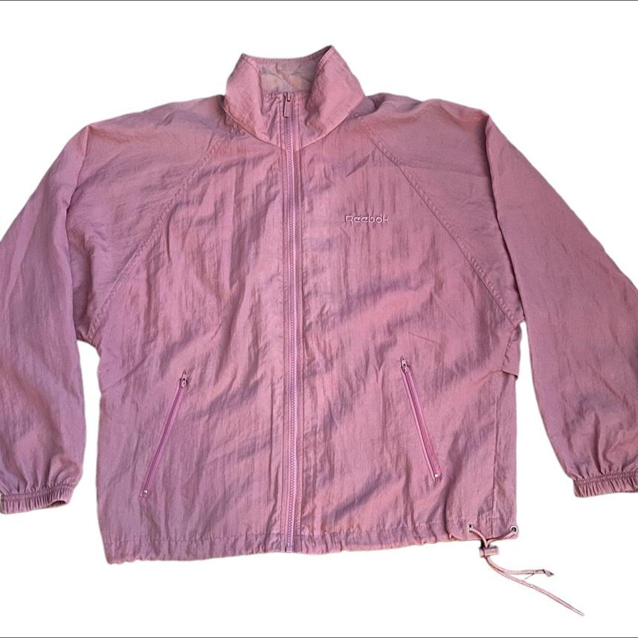 Vintage 80s 90s Reebok Jacket Pink Women's Size M... | Depop