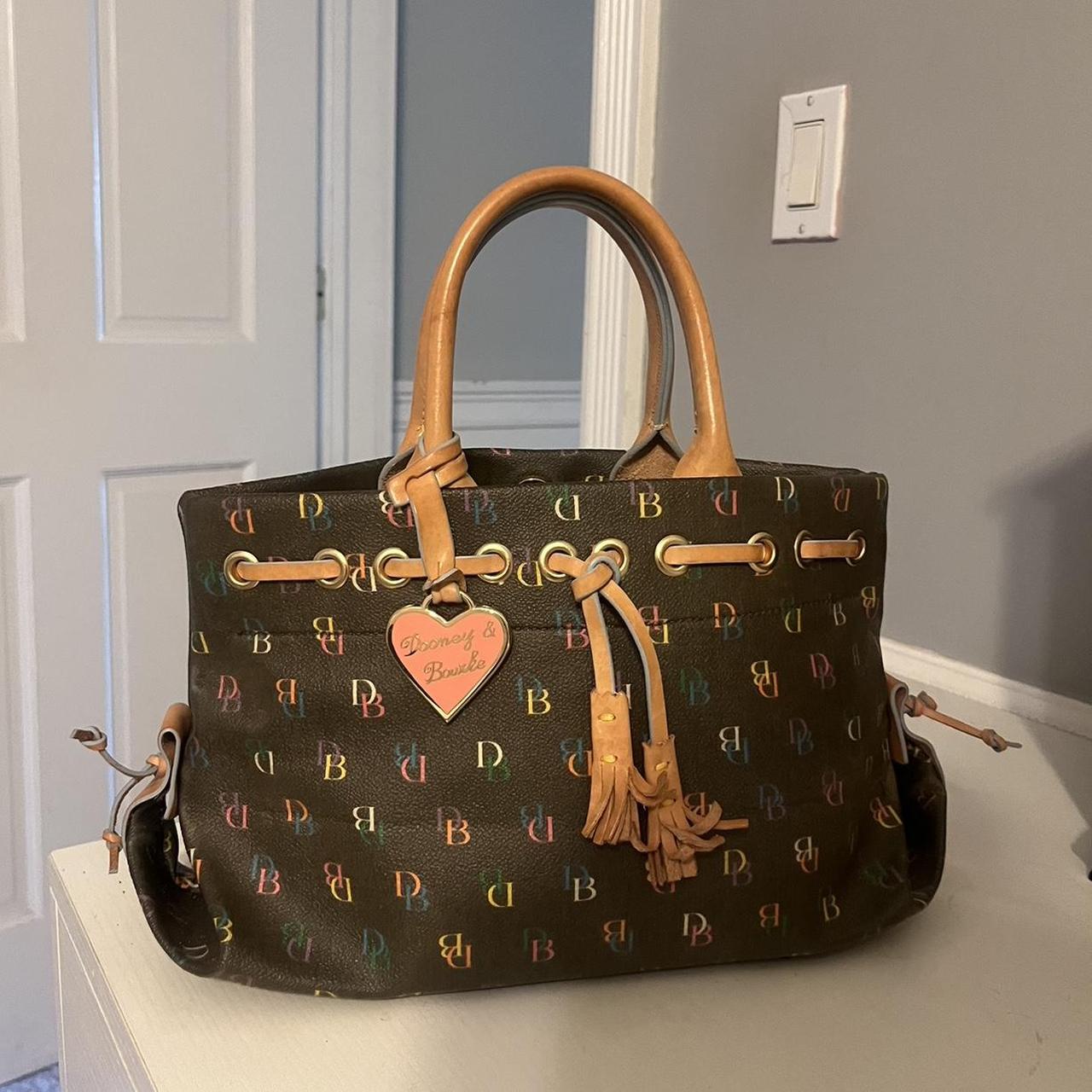 Vintage dooney & bourke rainbow monogram purse Never... - Depop