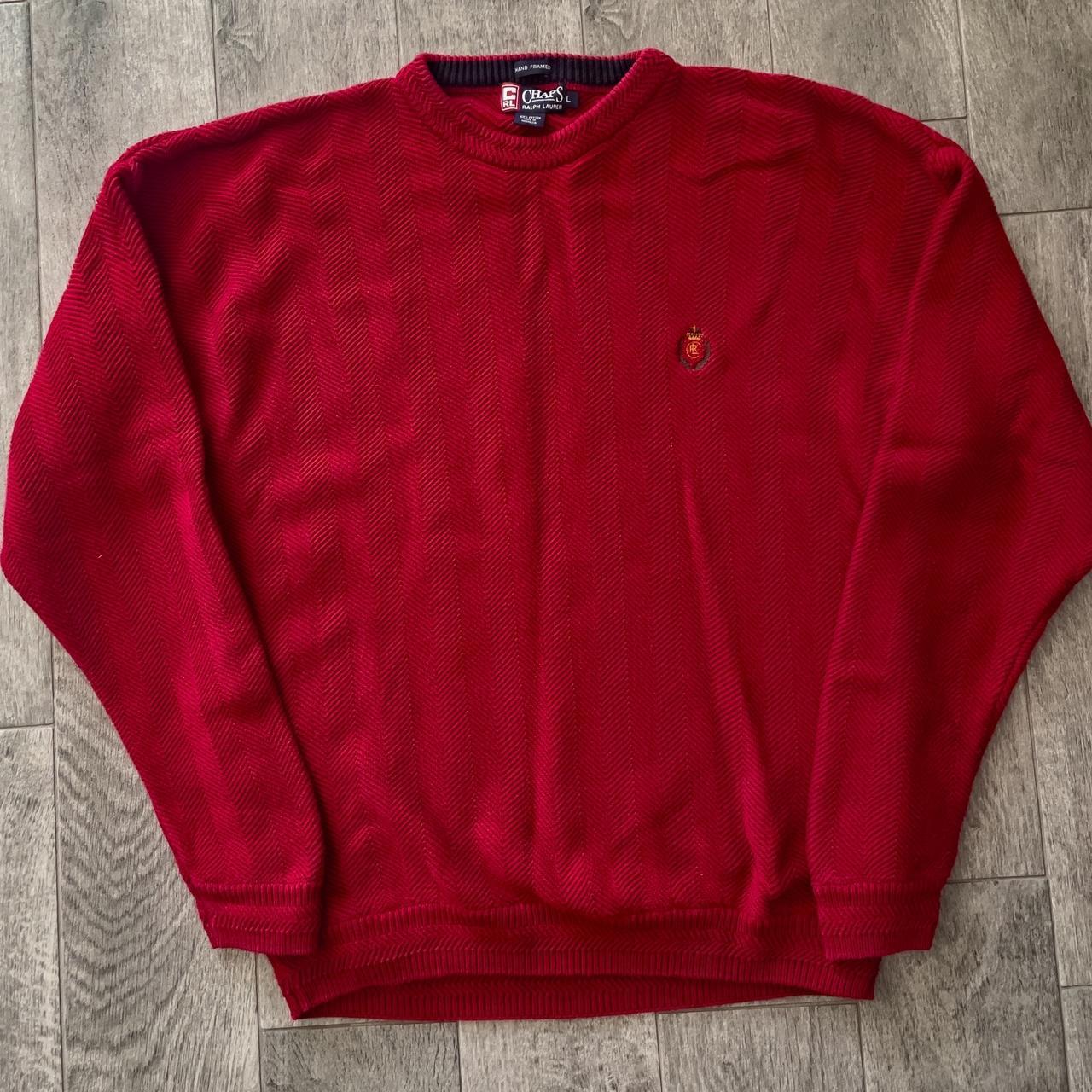 Chaps Ralph Lauren Red Sweater. Good Condition. Size... - Depop