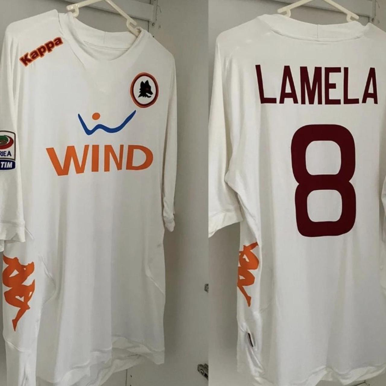 AS Roma XXL Lamela 8 Kappa Away Football Shirt... - Depop