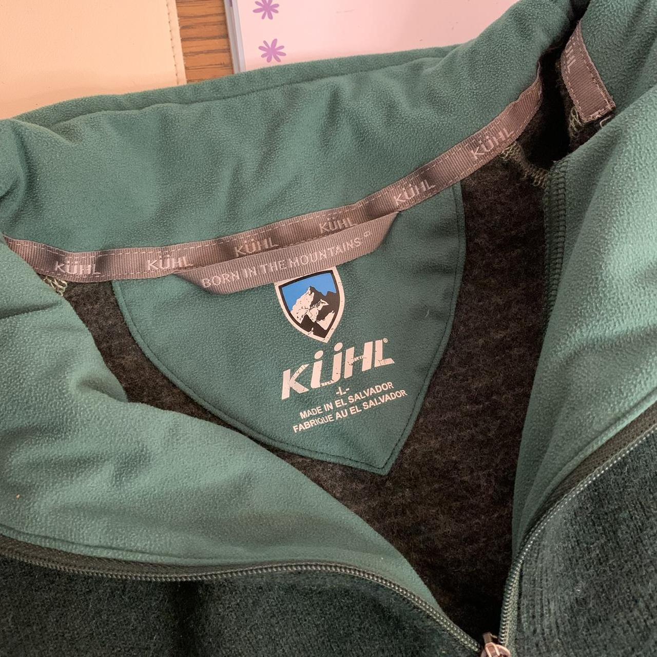 Kuhl shades of green wool sweatshirt Thick knit... | Depop