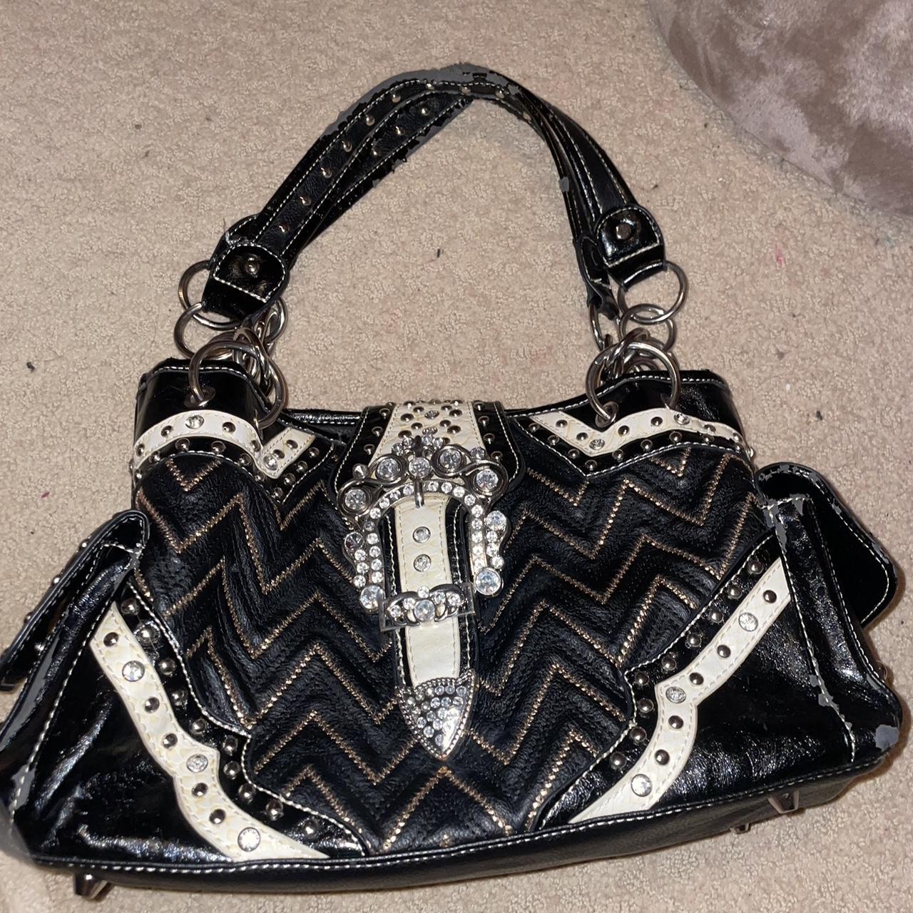 Super cute blinged and studded purse! Very amazing!... - Depop